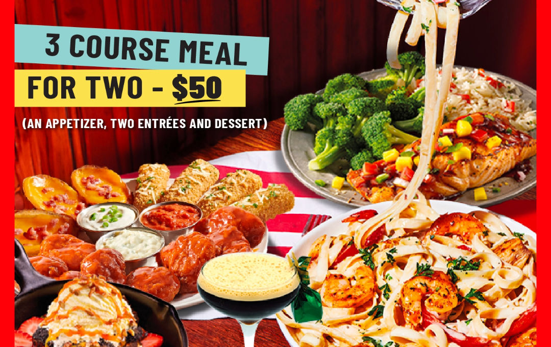 Valentine’s Day Dinner Deals at TGI Fridays | Limited-Time Offer